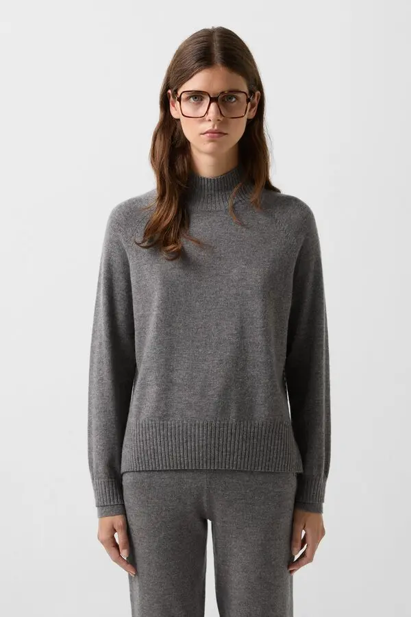 Bogner Virgin Wool Pullover - Anthracite