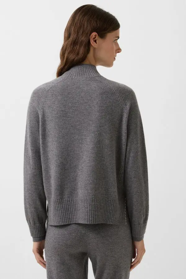 Bogner Virgin Wool Pullover - Anthracite