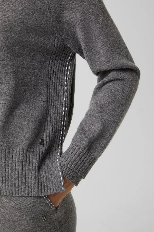 Bogner Virgin Wool Pullover - Anthracite