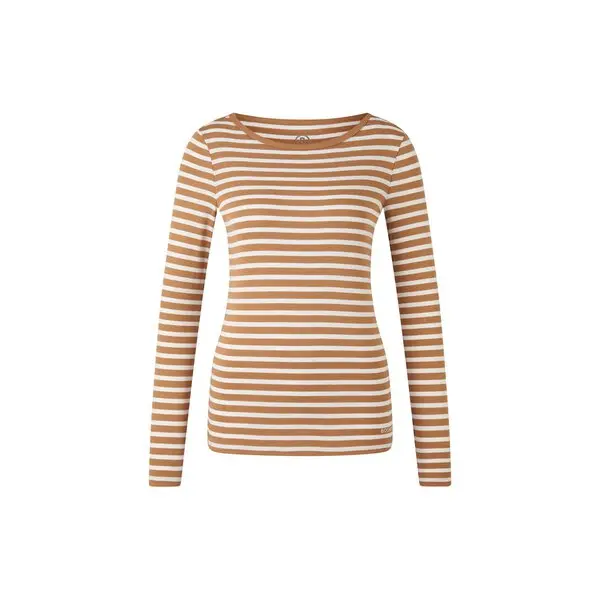 Bogner Louna Long Sleeve Top - Camel/white