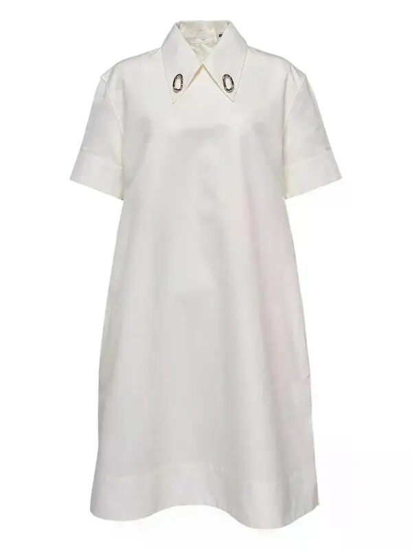 JIL SANDER Collar-detail Short-sleeve Dress