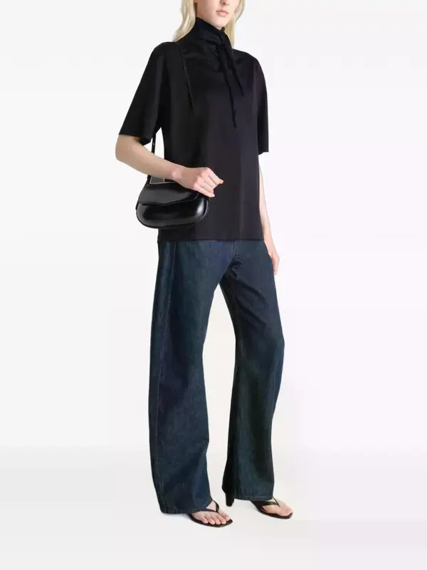 LEMAIRE High-waisted Curved Jeans - Blue