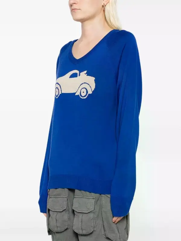OPEN YY Car Graphic Sweater