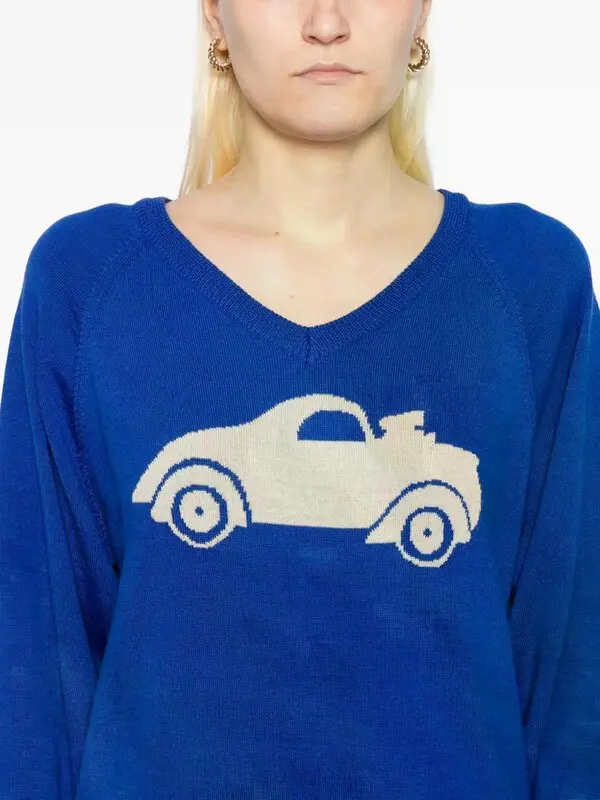 OPEN YY Car Graphic Sweater