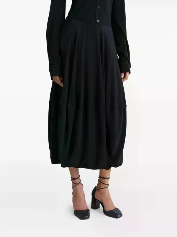LEMAIRE Balloon Midi Skirt - Black