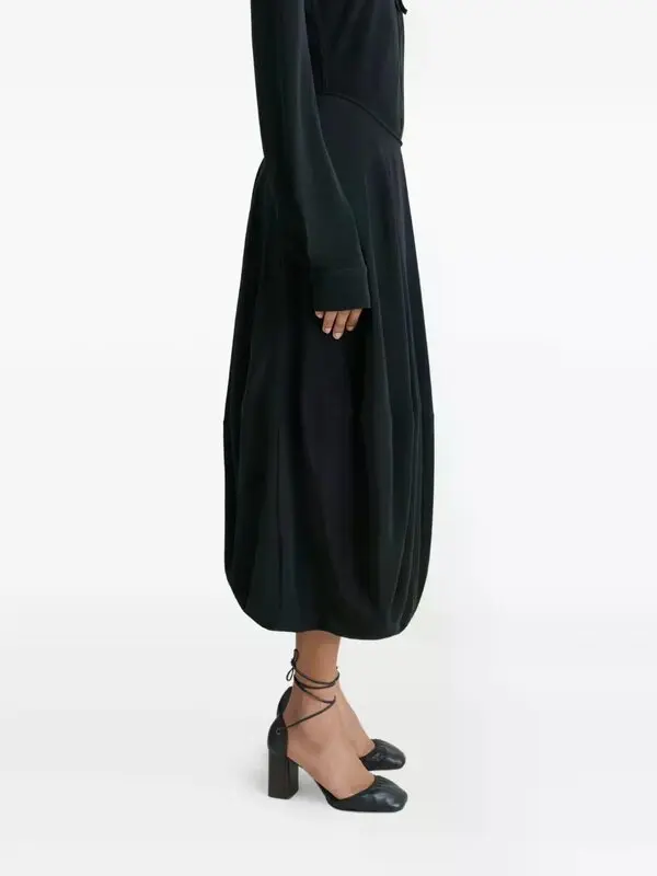 LEMAIRE Balloon Midi Skirt - Black