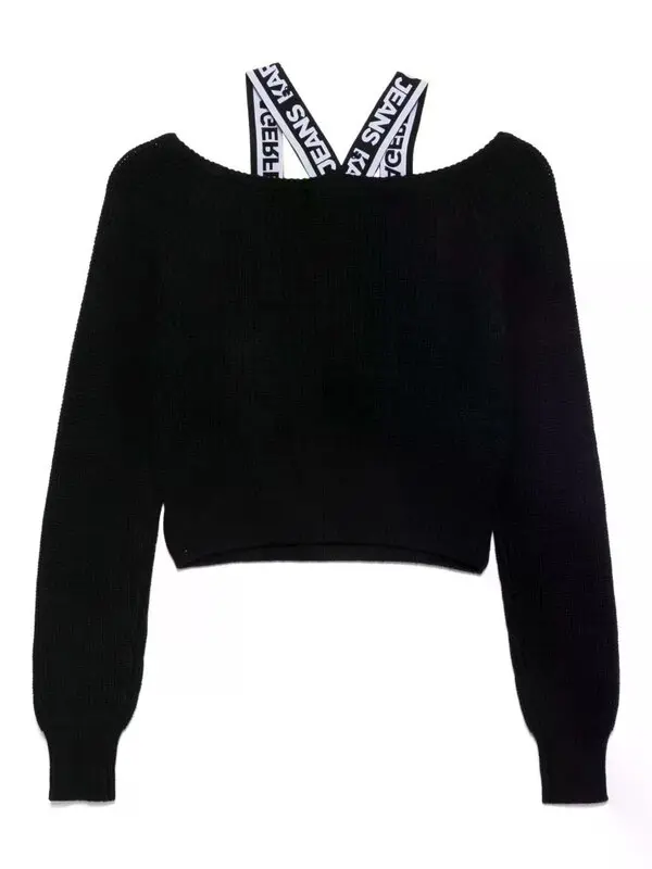 Karl Lagerfeld Cross-strap Sweater