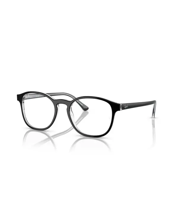 Ray-ban Phantos Eyeglasses - Black On Tiffany Blue
