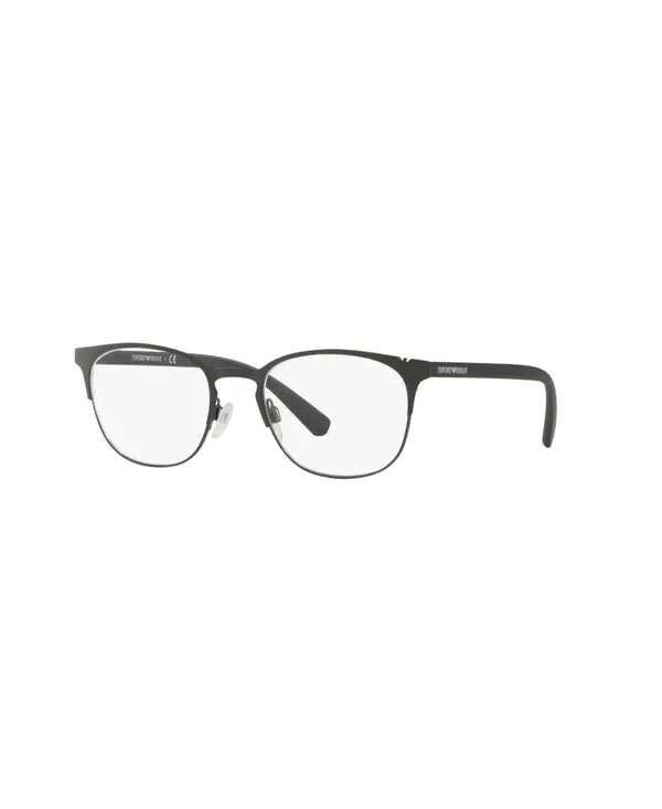 Emporio Armani Oval Eyeglasses - Matte Black