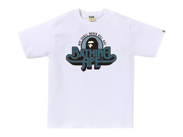A BATHING APE Genuine Garment Logo Tee Shirt - White