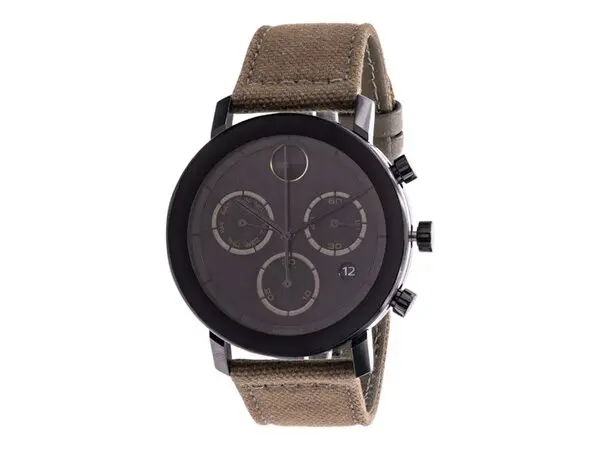 Movado Bold Evolution Chronograph Canvas Watch - Stainless Steel