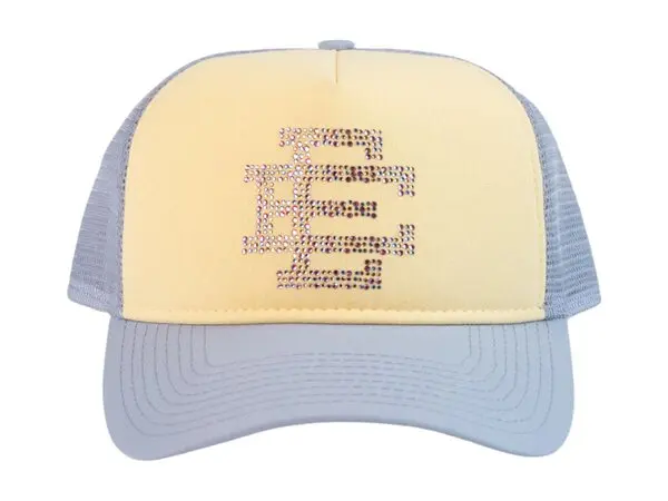 ERIC EMANUEL Swarovski Trucker Hat - Grey/pink