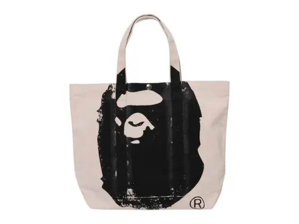 A BATHING APE Big Ape Head Tote Bag