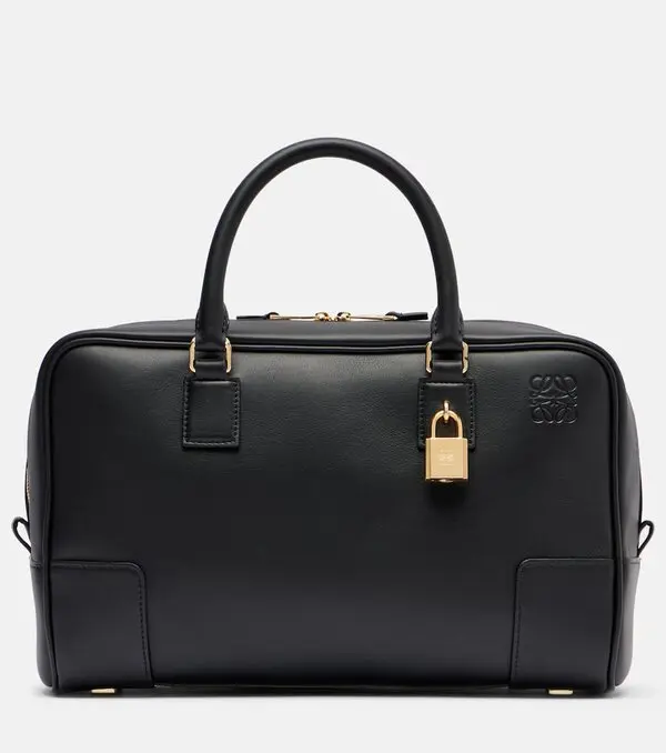 Loewe Amazona 28 Leather Tote Bag - Black