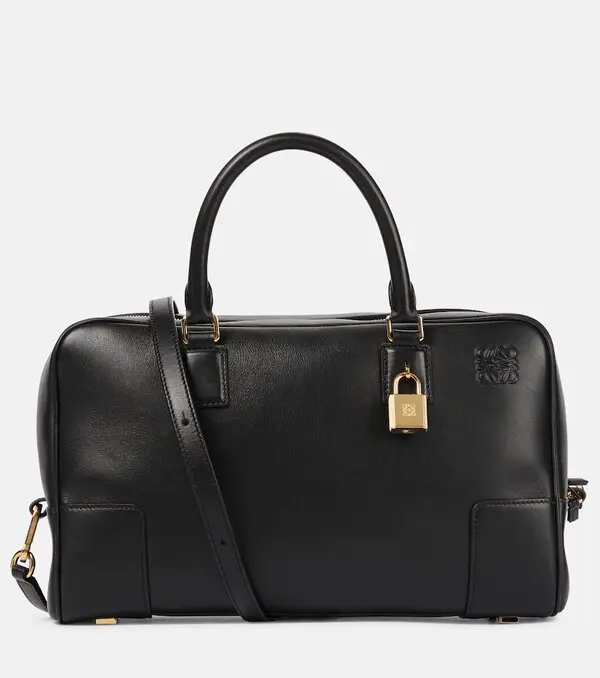 Loewe Amazona 28 Leather Top-handle Bag - Black