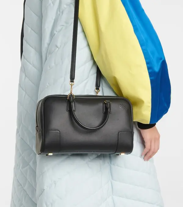 Loewe Amazona 28 Leather Top-handle Bag - Black