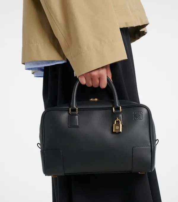 Loewe Amazona 28 Leather Top-handle Bag - Black