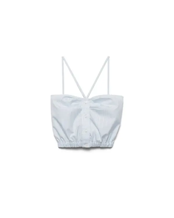 Prada Crop Top - Light Blue