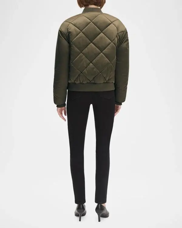 FAVORITE DAUGHTER The Favorite Quilted Bomber Jacket - Dkgrn