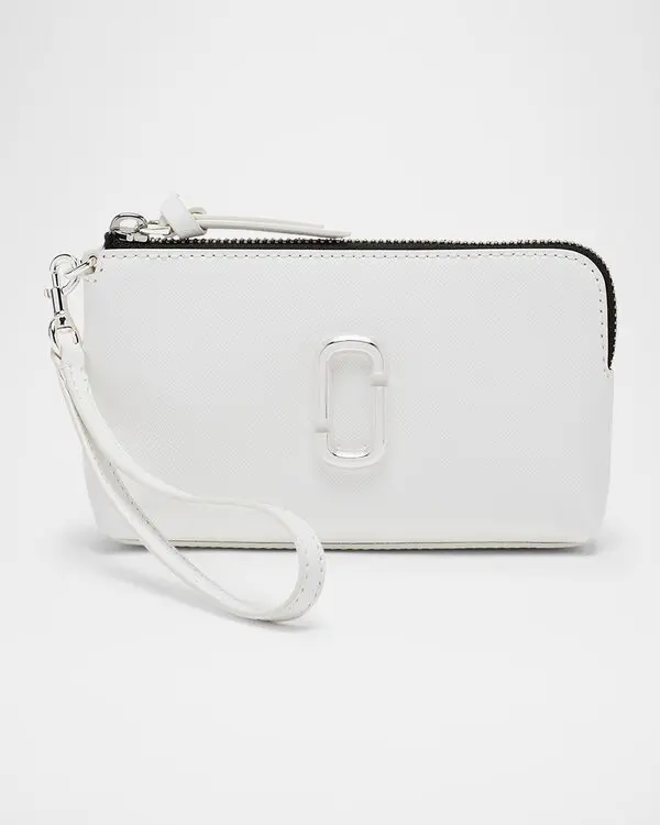 Marc Jacobs Wristlet In Leather - White