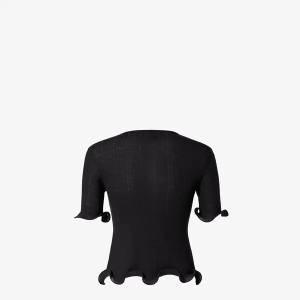 Fendi Ribbed Wool Jersey Jumper