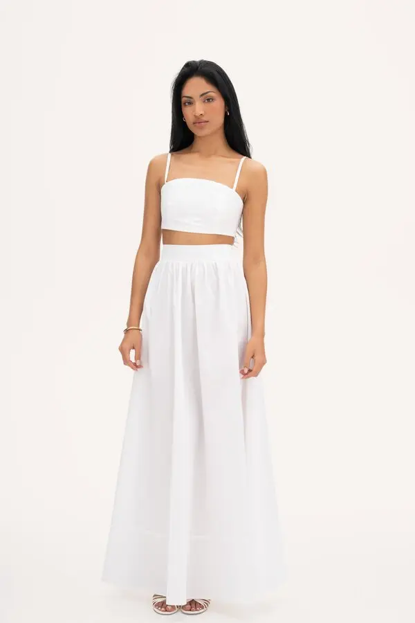 MandiBreeze Rosina Maxi Skirt - White