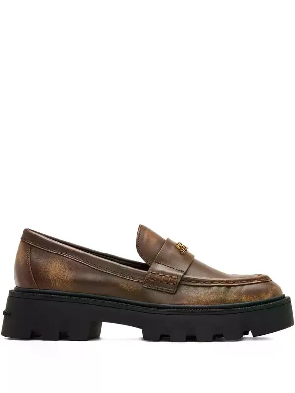 Marc Jacobs Logo-plaque Chunky Loafers - Brown