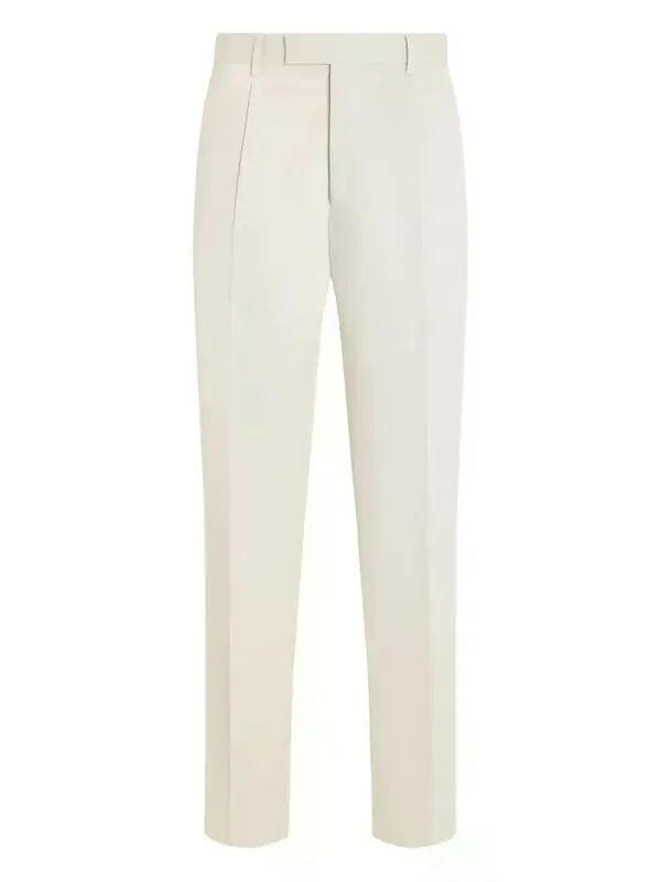 Zegna Tailored Pleated Trousers - White