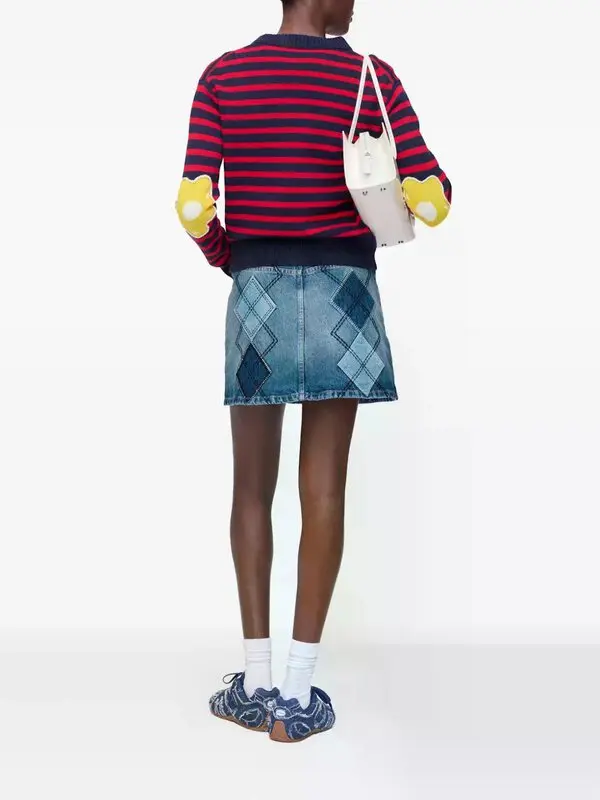 Marc Jacobs Patchwork Denim Mini Skirt