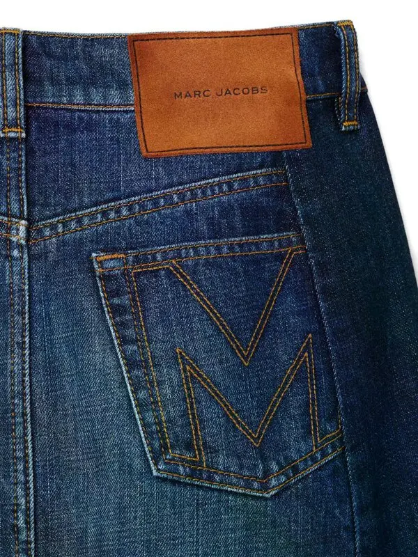 Marc Jacobs Two-tone Denim A-line Skirt