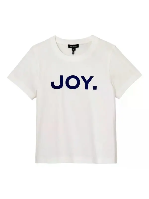 Marc Jacobs Velvet-logo T-shirt - White