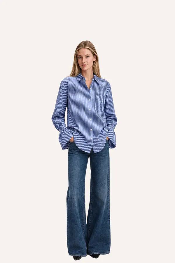 MandiBreeze Jules Striped Shirt - Blue