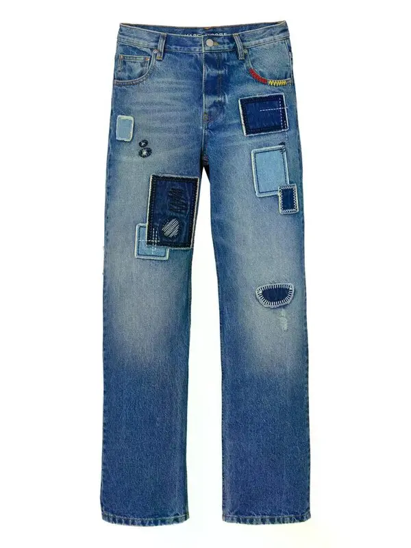 Marc Jacobs Five-pocket Patchwork Jeans
