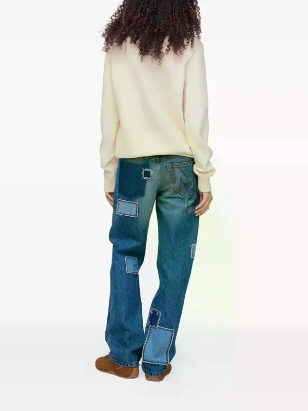 Marc Jacobs Five-pocket Patchwork Jeans