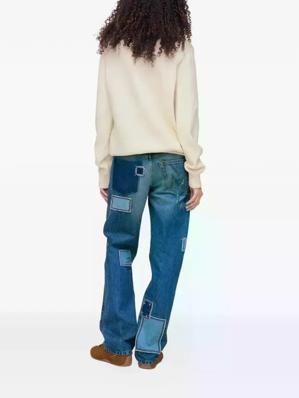 Marc Jacobs Five-pocket Patchwork Jeans