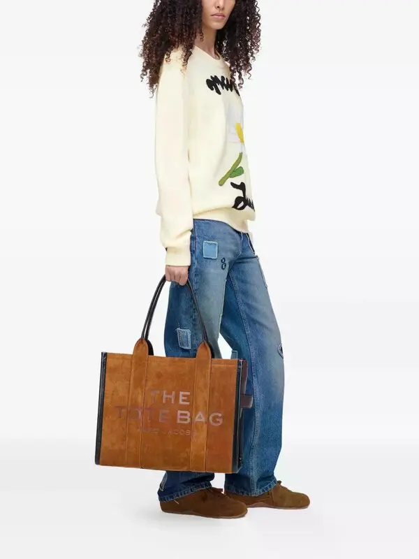 Marc Jacobs Daisy Jacquard Knit Crewneck Sweater - Neutrals