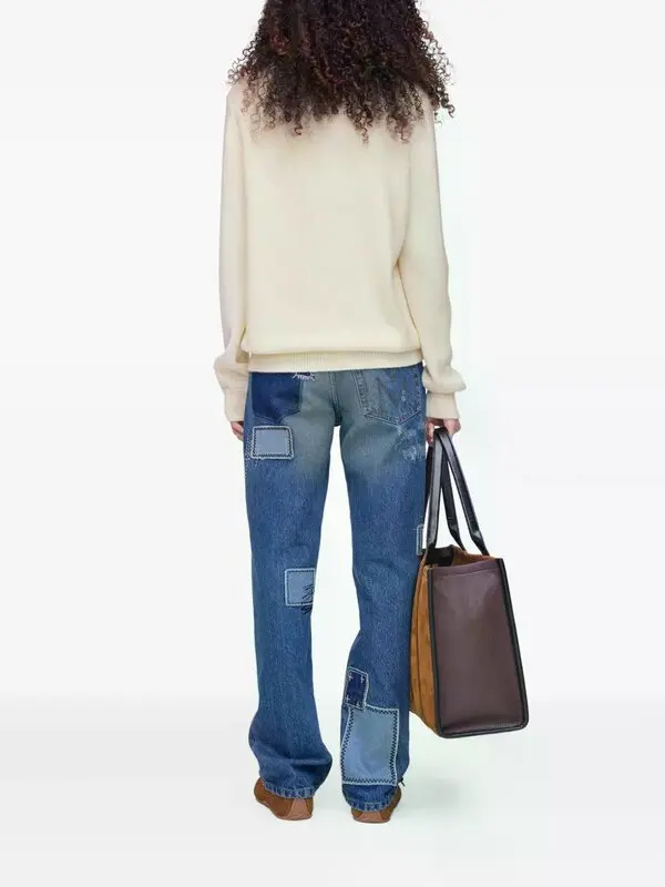 Marc Jacobs Daisy Jacquard Knit Crewneck Sweater - Neutrals