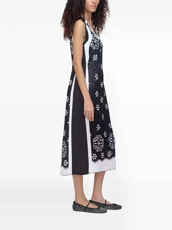 Marc Jacobs Eyelet-floral Dress - Black