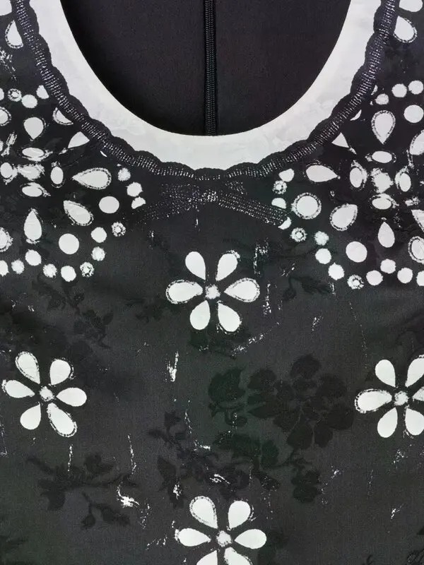 Marc Jacobs Eyelet-floral Dress - Black