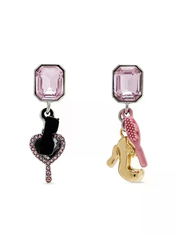 Marc Jacobs Doll House Charms Earrings - Silver