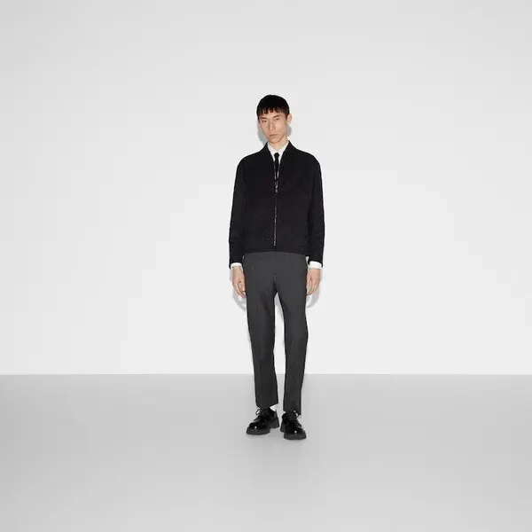 Gucci Reversible Nylon And Gg Canvas Jacket