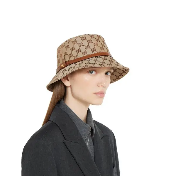 Gucci Gg Canvas Bucket Hat - Beige | Editorialist display picture 1