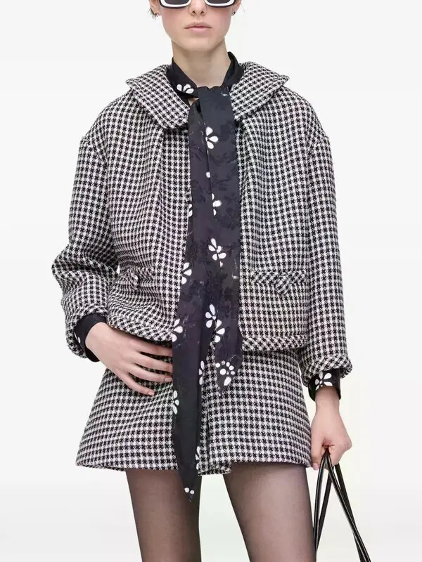 Marc Jacobs Gingham-tweed Jacket - Black