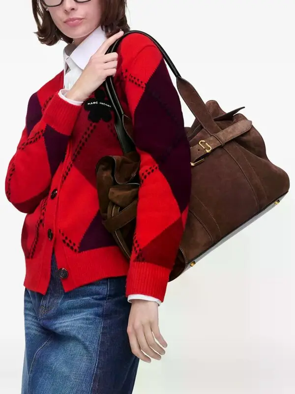 Marc Jacobs Suede Dakota Tote Bag - Brown