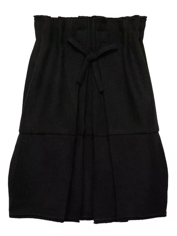 Prada Bow-detailed Mini Dress - Black