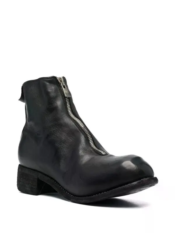 Guidi Zip-up Ankle Boots - Black