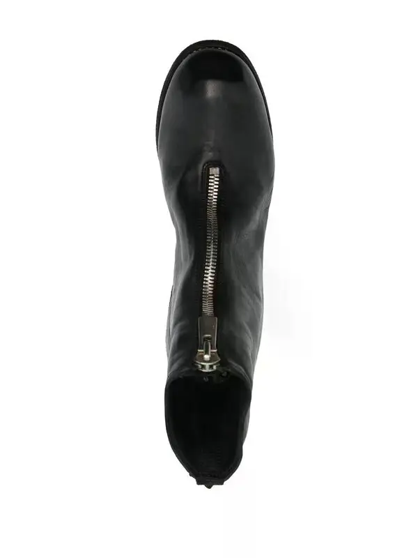 Guidi Zip-up Ankle Boots - Black