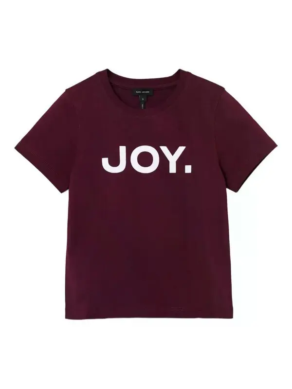 Marc Jacobs Joy-print Cotton T-shirt - Red