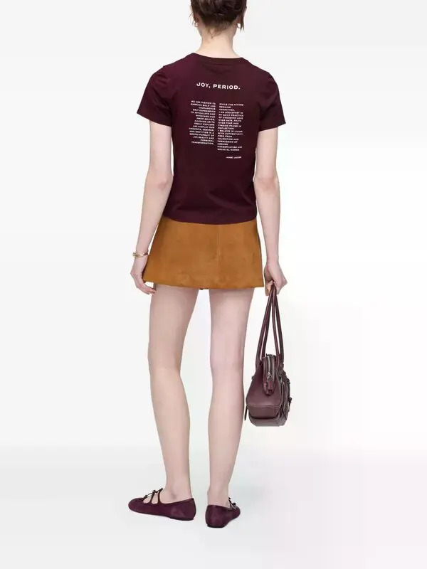 Marc Jacobs Joy-print Cotton T-shirt - Red