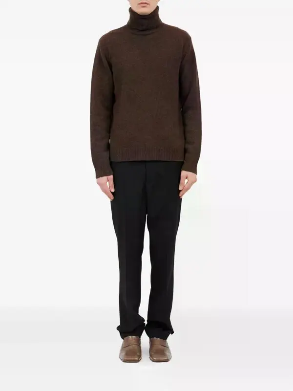 MAISON MARGIELA Roll Neck Sweater - Brown